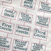 The Cousin Explainer Tea Towel – Present Indicative