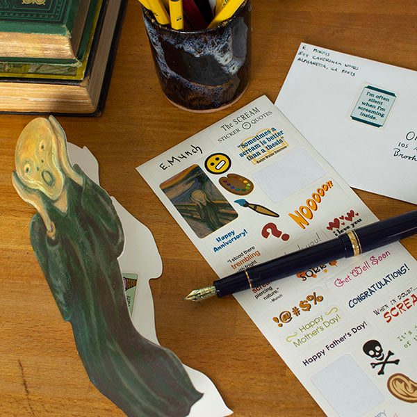 Munch's The Scream Shaped Card – Present Indicative